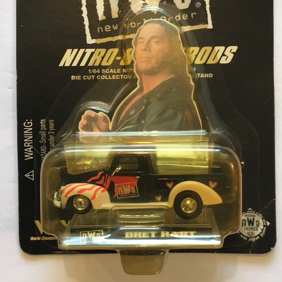 Toys | Bret Hart Nwo Wcw Nitrostreet Rods Die Cast Car Damaged ...